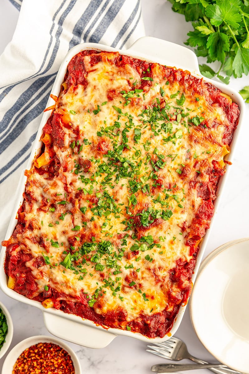 Baked Ziti Pasta - Easy Cheap Recipes