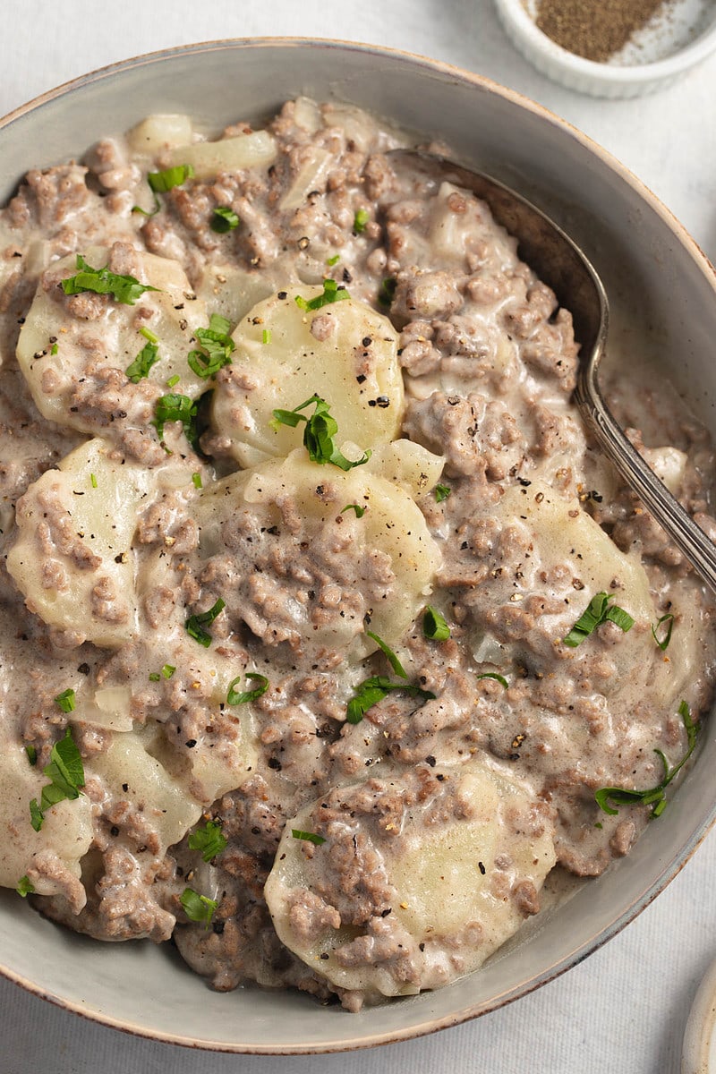Potato Stroganoff - Easy Cheap Recipes